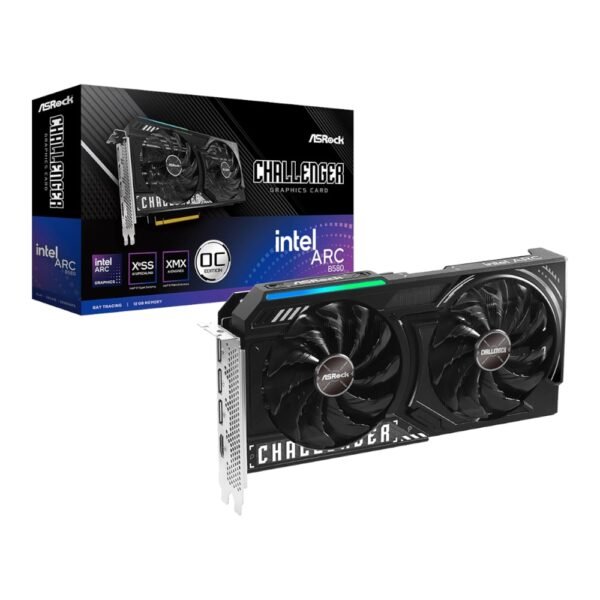 ASRock Intel Arc B580 Challenger OC 12GB GDDR6 192-BIT Graphics Card ...